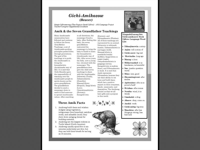 Ojibwe Language Resources | Great Lakes Indian Fish & Wildlife Commission